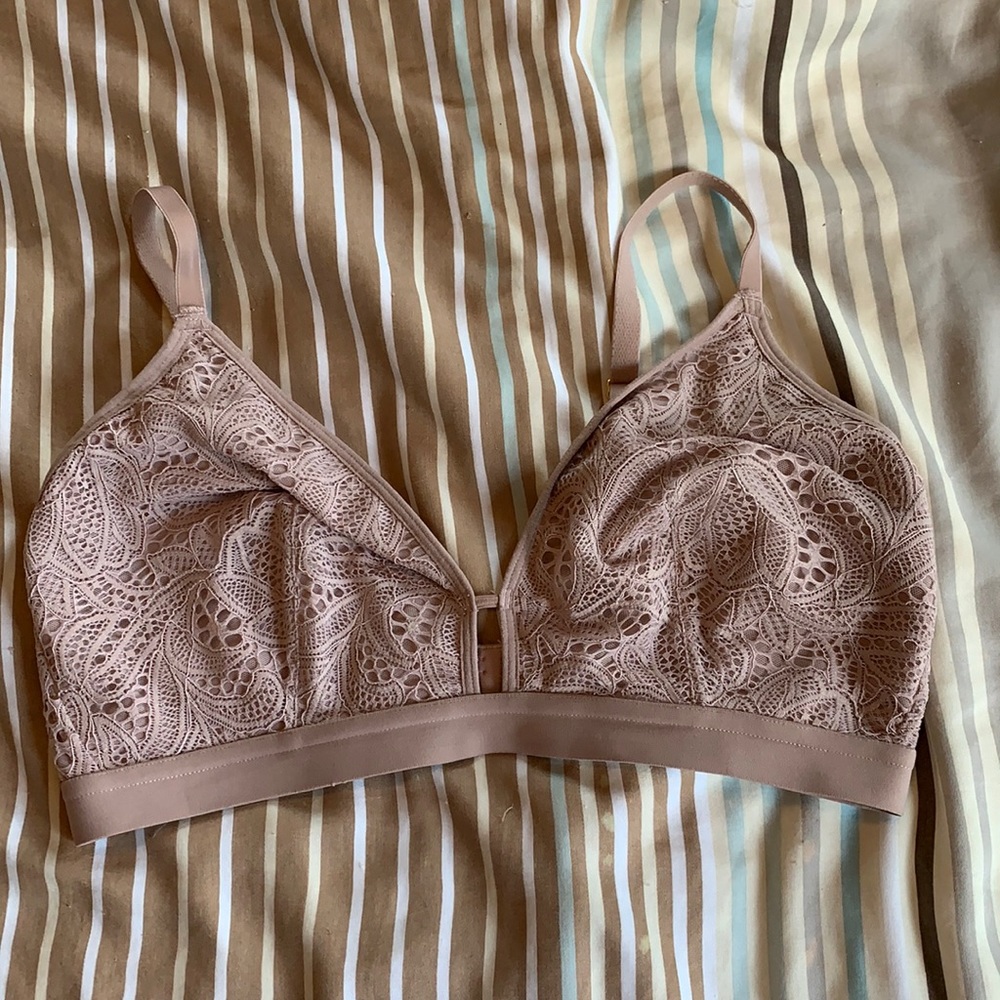 Lively Size 2 Palm Lace Busty Bralette - Gem